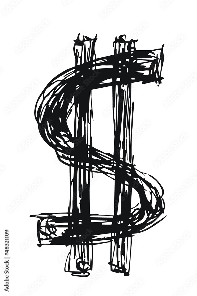 Dollar-Zeichen Stock-Illustration | Adobe Stock