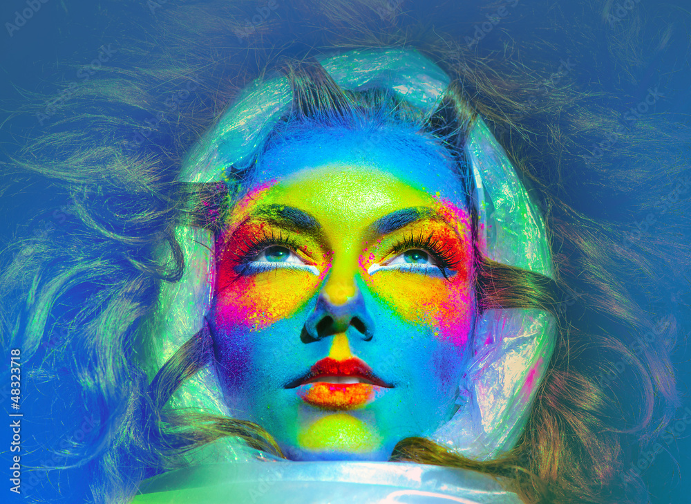 mystical face art Stock Photo | Adobe Stock