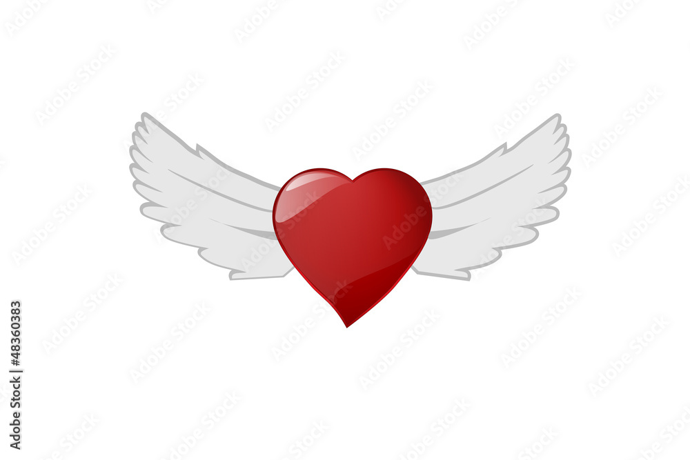 Heart angle, Vector file. Stock Vector | Adobe Stock