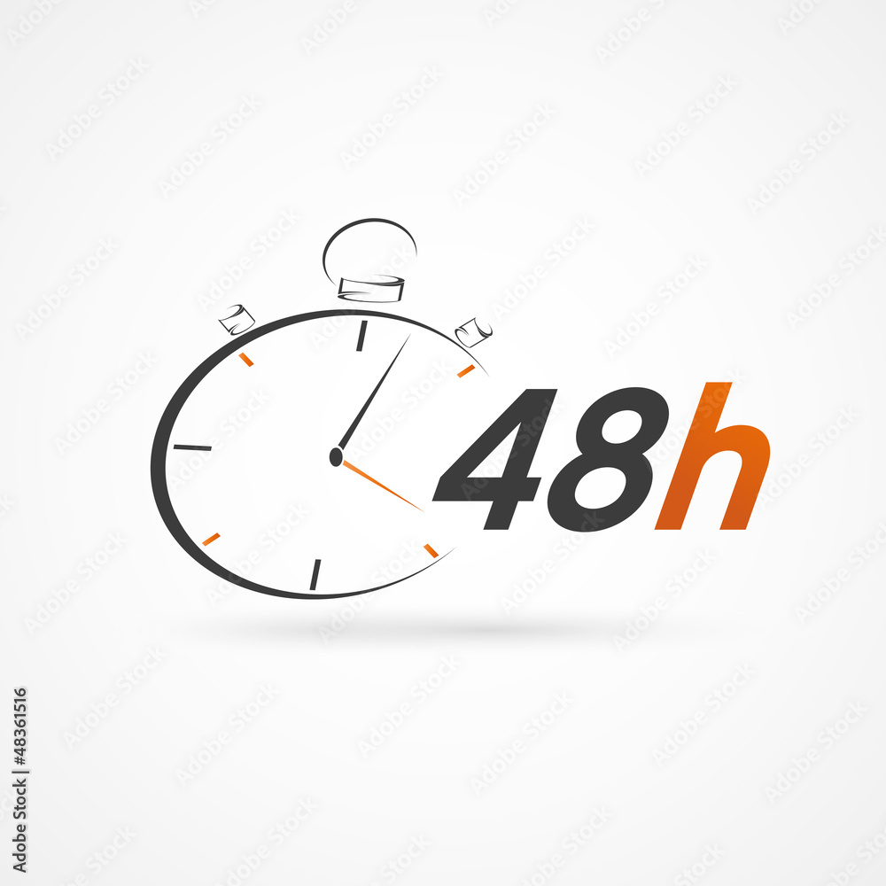 timer,48h Stock Vector | Adobe Stock