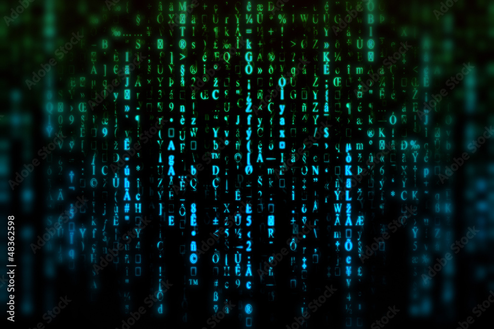 Matrix, blur background Stock Illustration | Adobe Stock