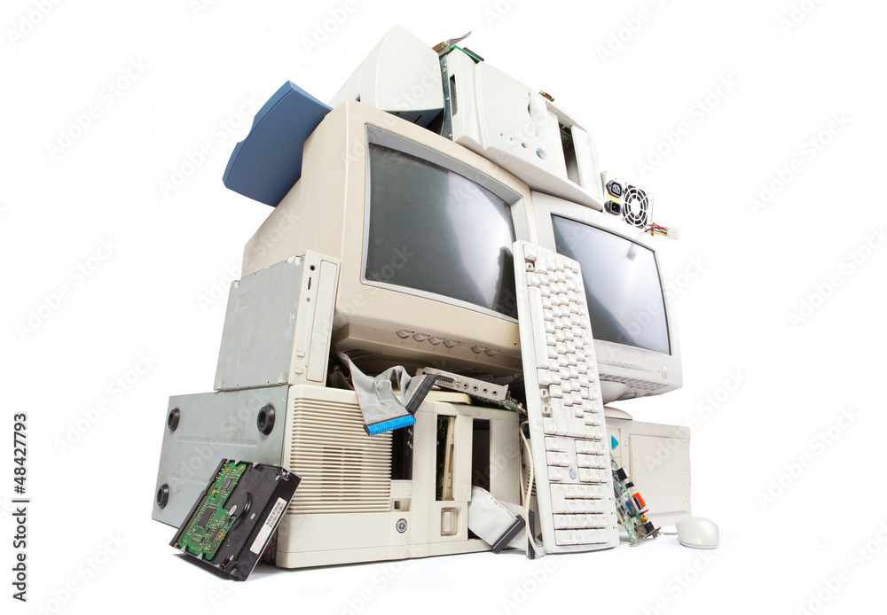 old computer components Stock Photo | Adobe Stock