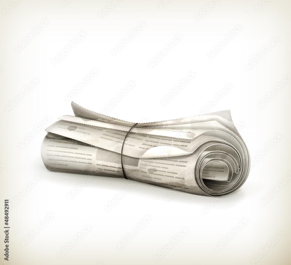 Rolled Newspaper