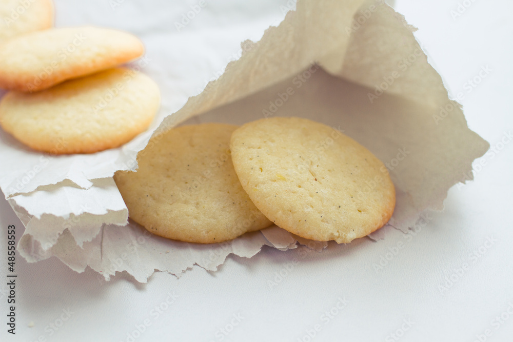 homemade cookie with lemon chip Stock Photo | Adobe Stock