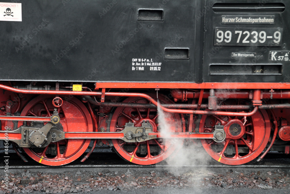 Räder einer Dampflok Stock Photo | Adobe Stock