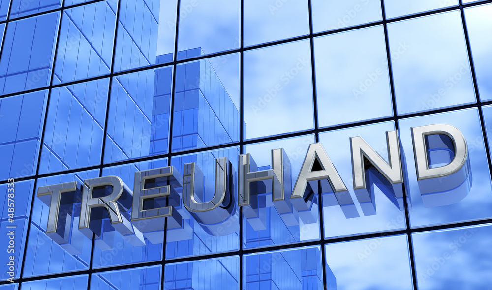 Treuhand - 3D Skyline Concept 5 Stock-Illustration | Adobe Stock