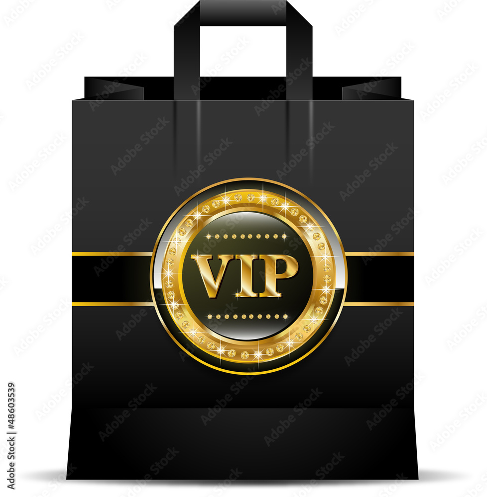 Vip Luggage Vector Logo