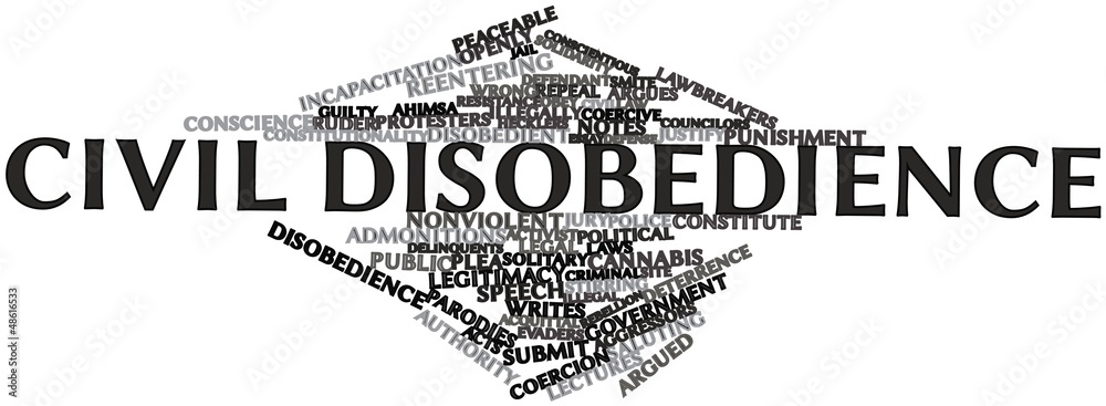 Word cloud for Civil disobedience Stock Illustration | Adobe Stock