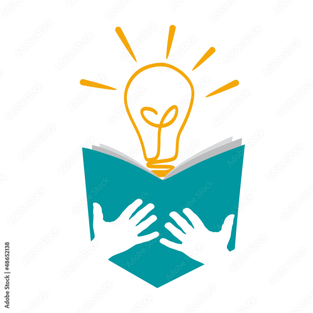 Vector logo vision and learning Stock Vector | Adobe Stock