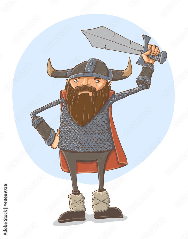 Cartoon viking Stock Vector | Adobe Stock
