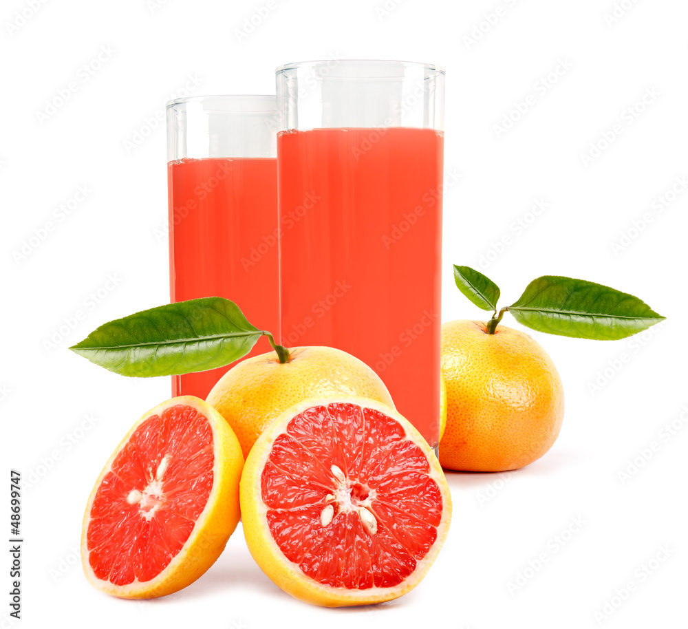 Foto Stock Spremuta di Pompelmo rosa | Adobe Stock