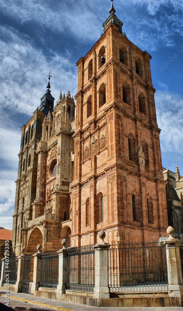 Fotografia do Stock: Fachada da catedral de Astorga | Adobe Stock