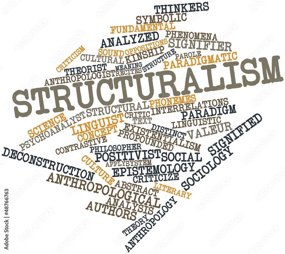 Word cloud for Structuralism Stock Illustration | Adobe Stock