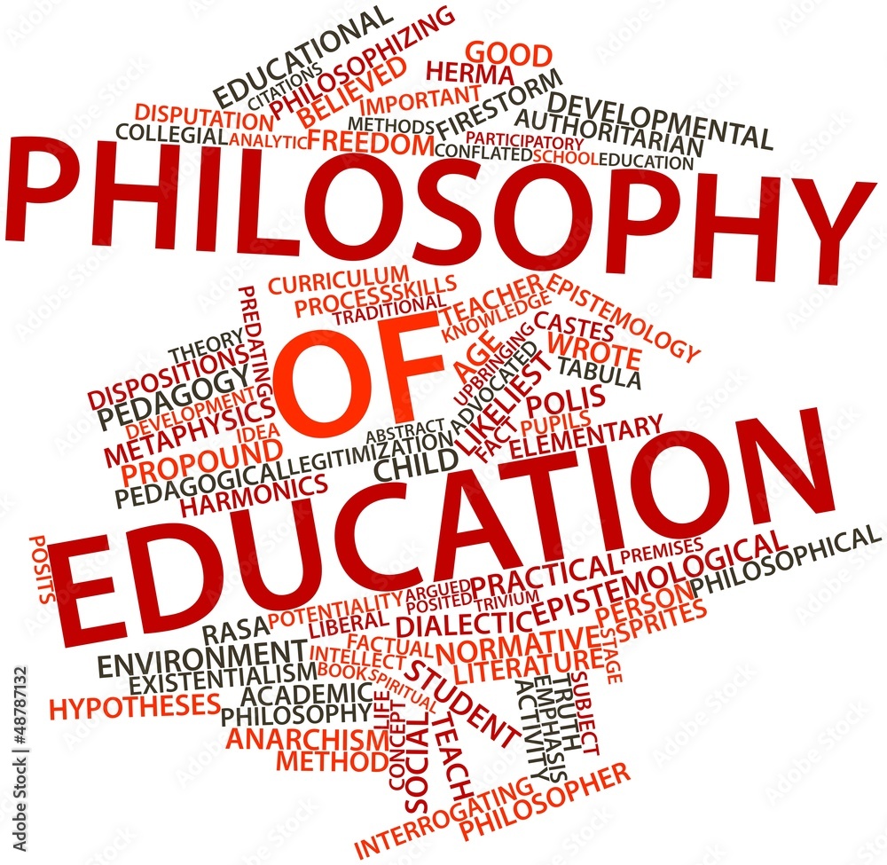 Word cloud for Philosophy of education Stock Illustration | Adobe Stock