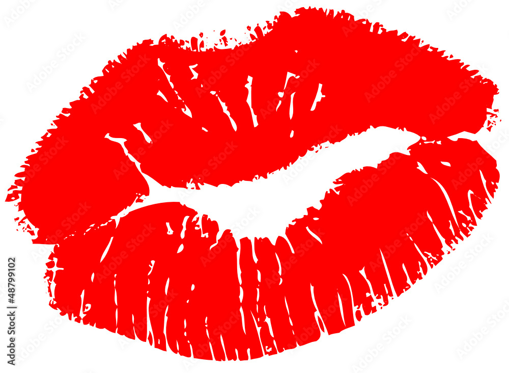 Kuss Stock-Vektorgrafik | Adobe Stock