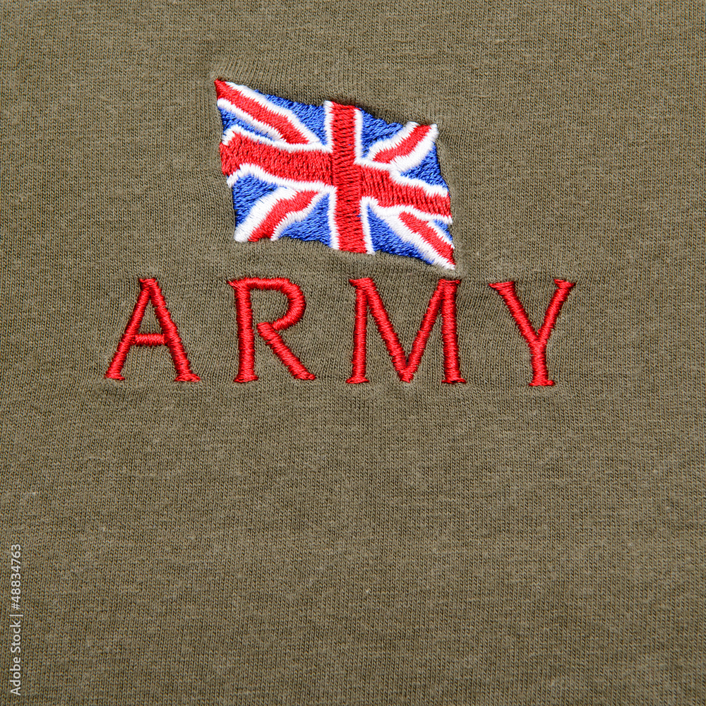 British Army logo on a khaki background Stock Photo | Adobe Stock