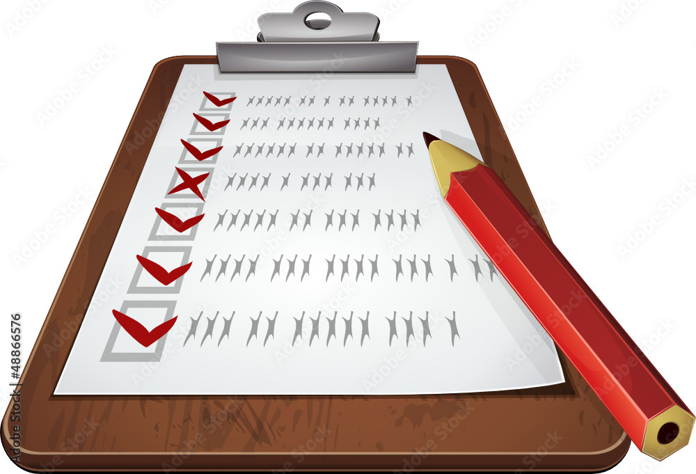 Liste de vérification Stock Vector | Adobe Stock