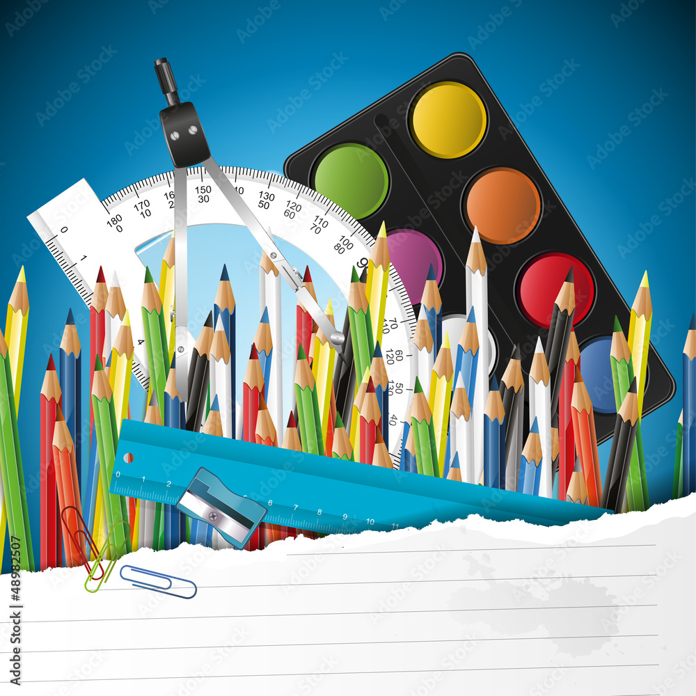 Vector school background Stock Vector | Adobe Stock