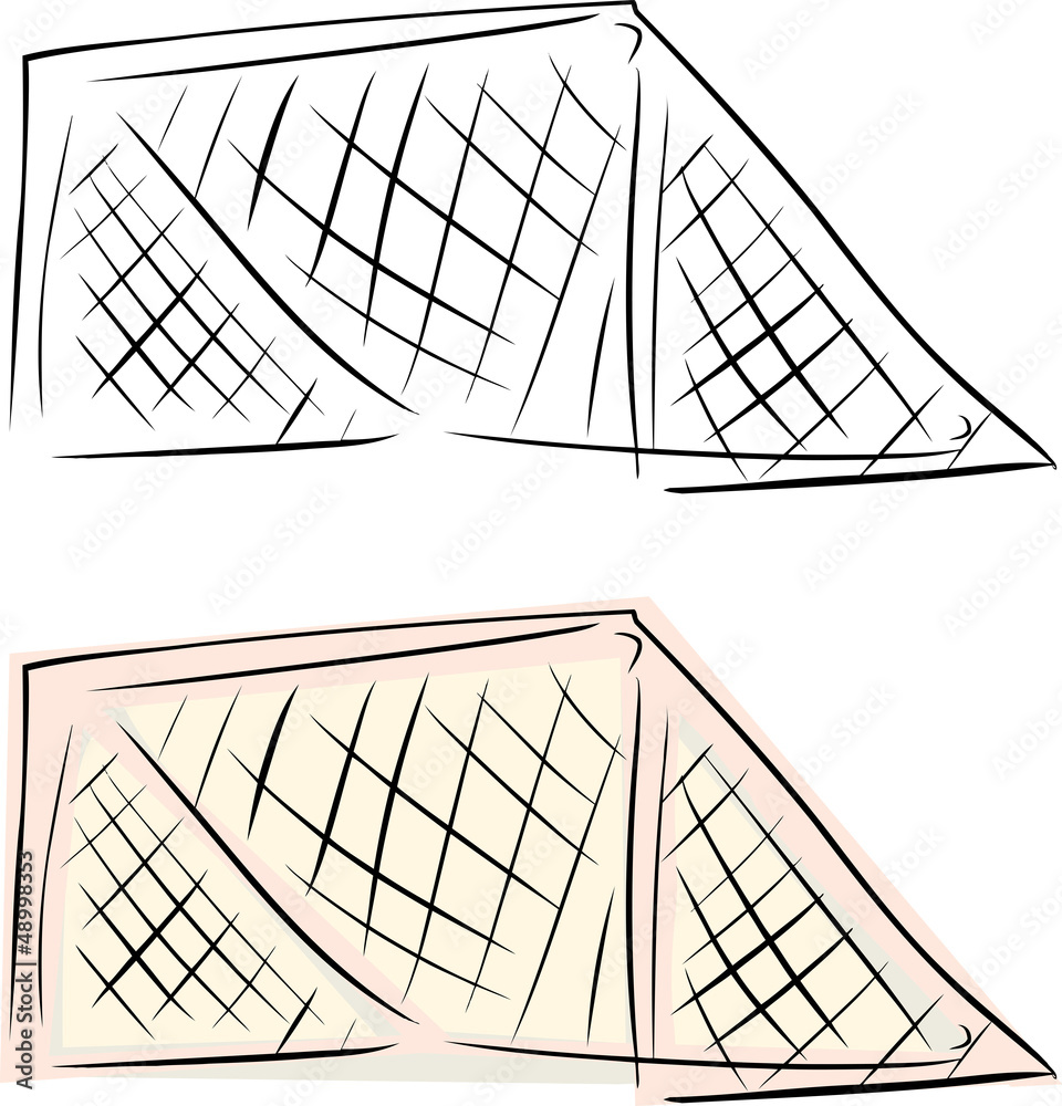 Soccer Goal Net Stock Vector | Adobe Stock