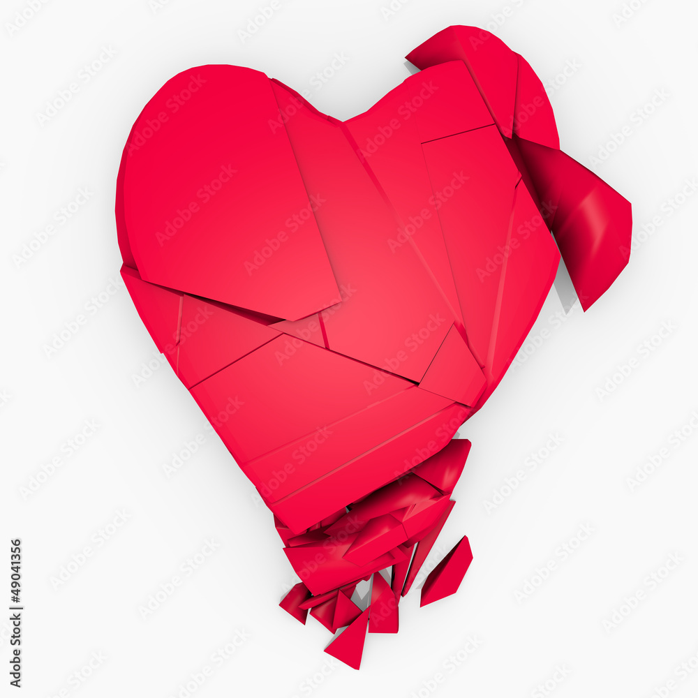 Herz Zerbrochen Stock Illustration | Adobe Stock