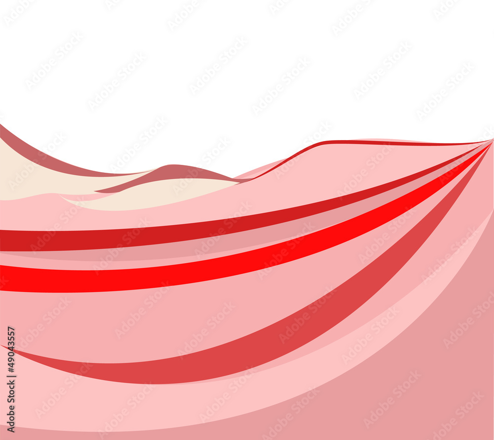 Pink abstract wave background Stock Vector | Adobe Stock