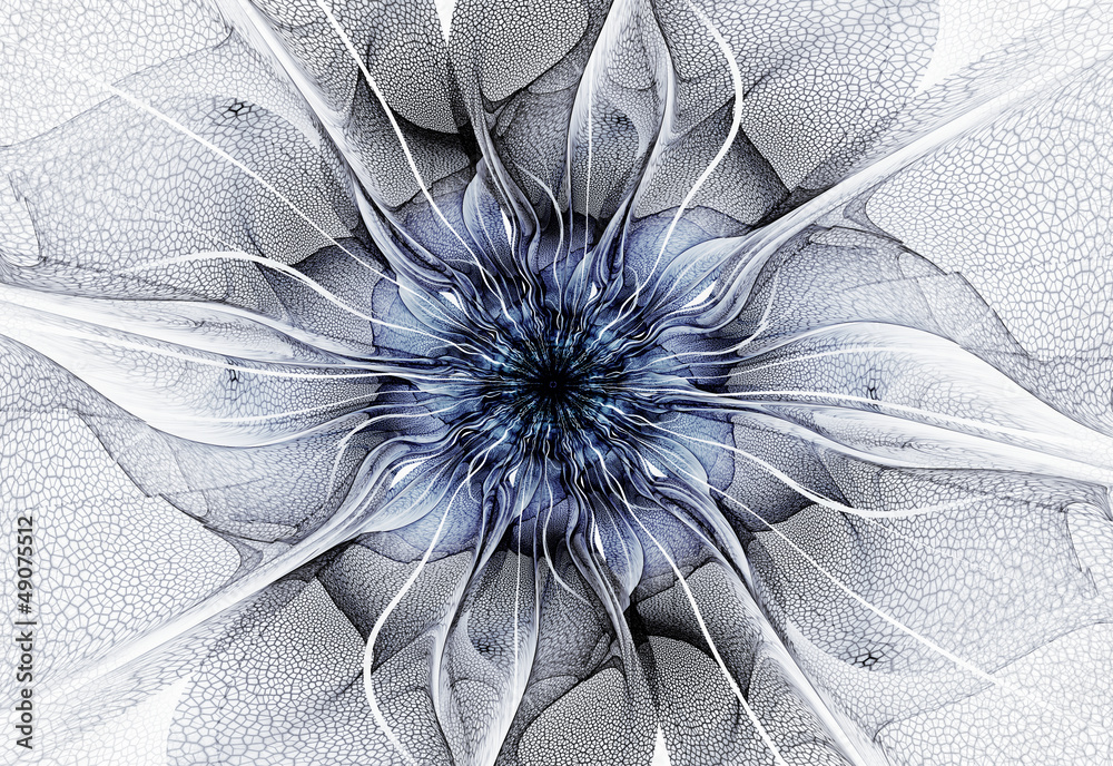 Futuristic flower Stock Illustration | Adobe Stock