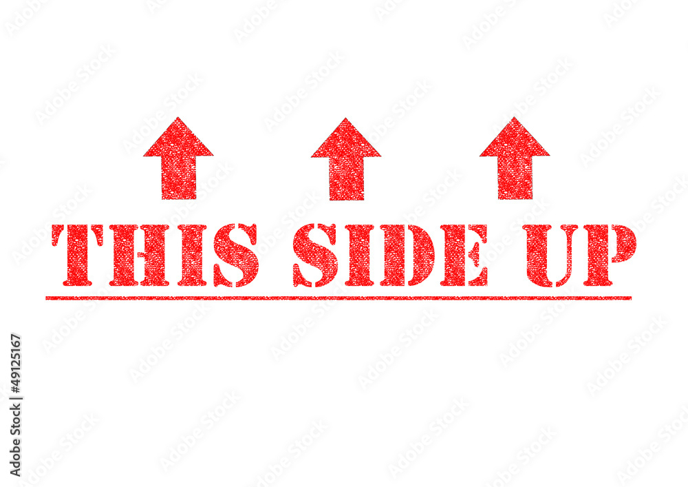 THIS SIDE UP Stock Illustration | Adobe Stock