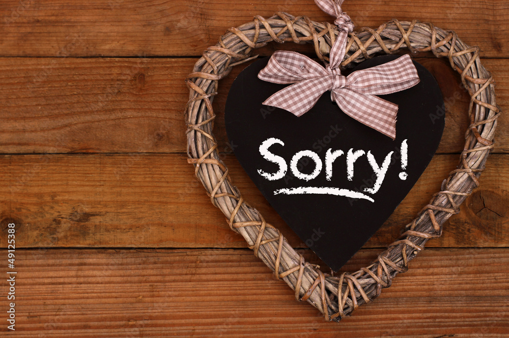 Sorry! Stock-Foto | Adobe Stock
