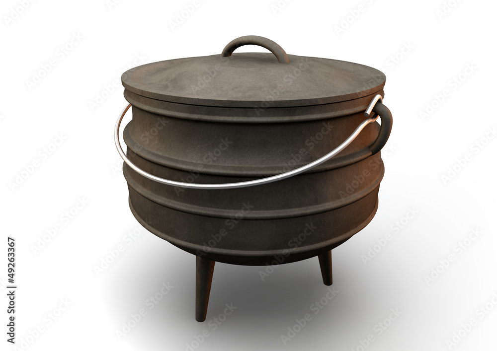 South African Potjie Pot Perspective Stock Photo | Adobe Stock