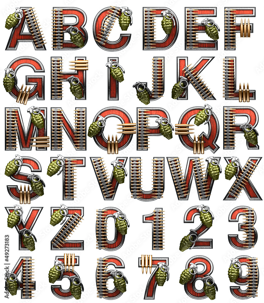 military alphabet Stock Illustration | Adobe Stock