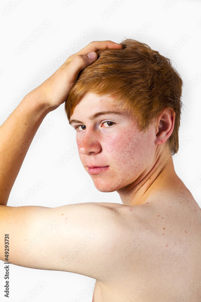 handsome attractive young man in puberty Stock Photo | Adobe Stock