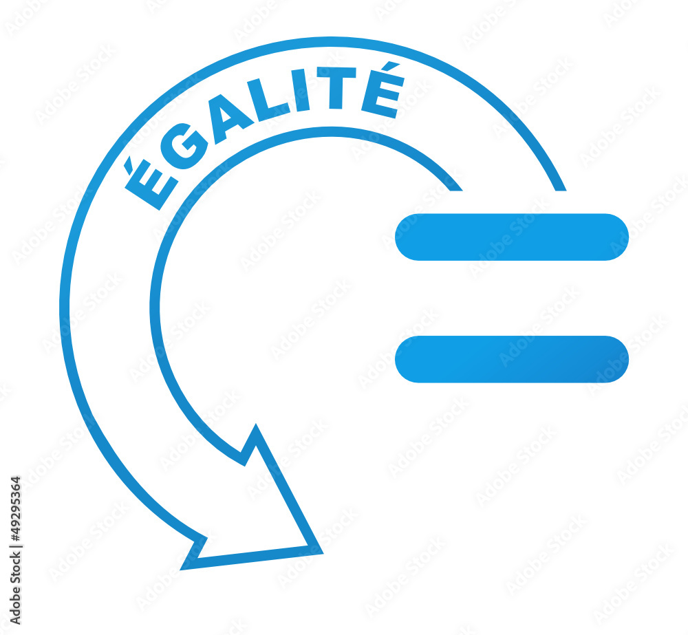 égalité sur symbole bleu Stock Vector | Adobe Stock