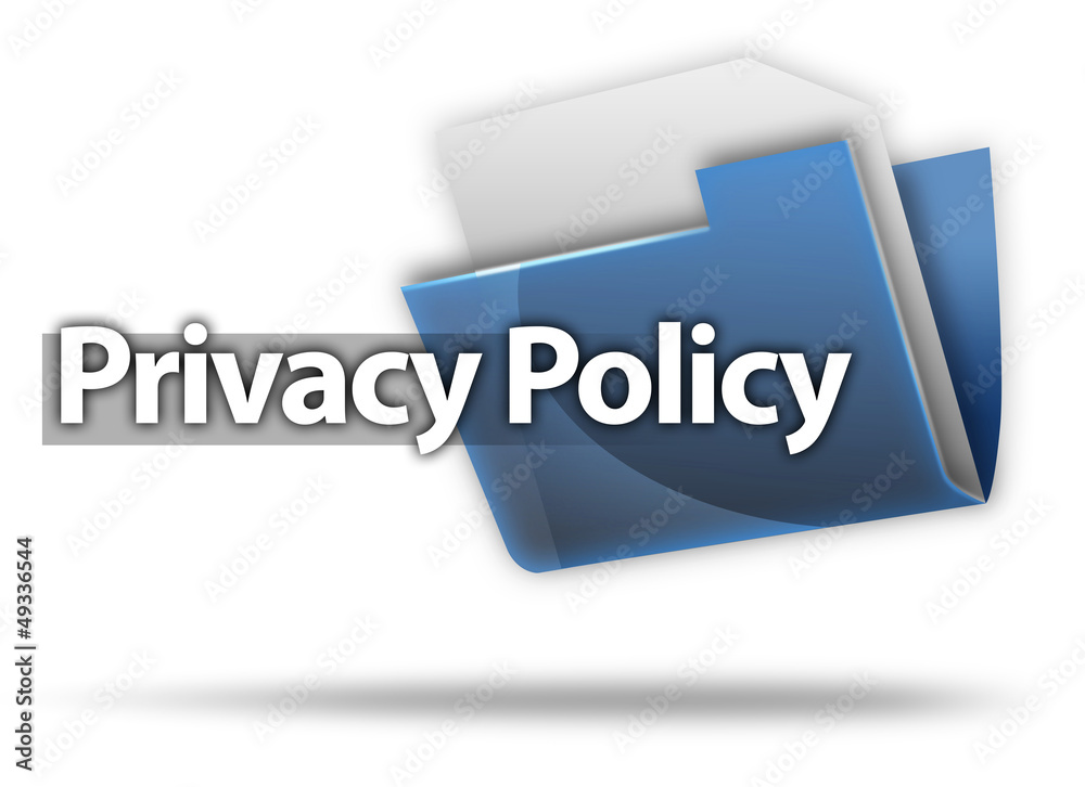 3D Style Folder Icon "Privacy Policy" Stock Illustration | Adobe Stock