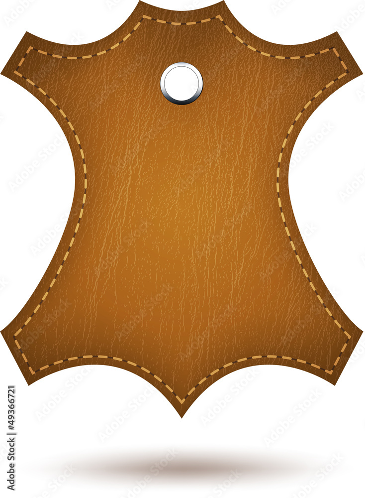 Genuine leather sign. Stock Vector | Adobe Stock