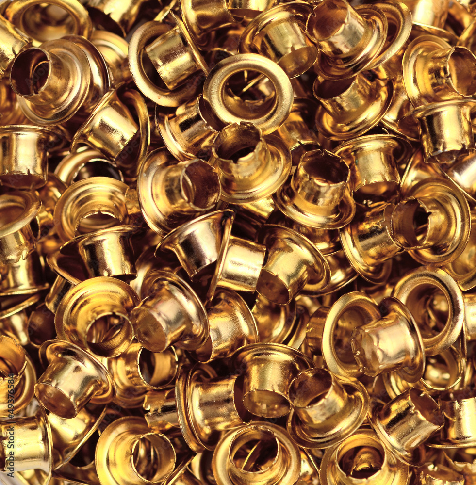 Seamless structure from metal gold rivets Stock Photo | Adobe Stock
