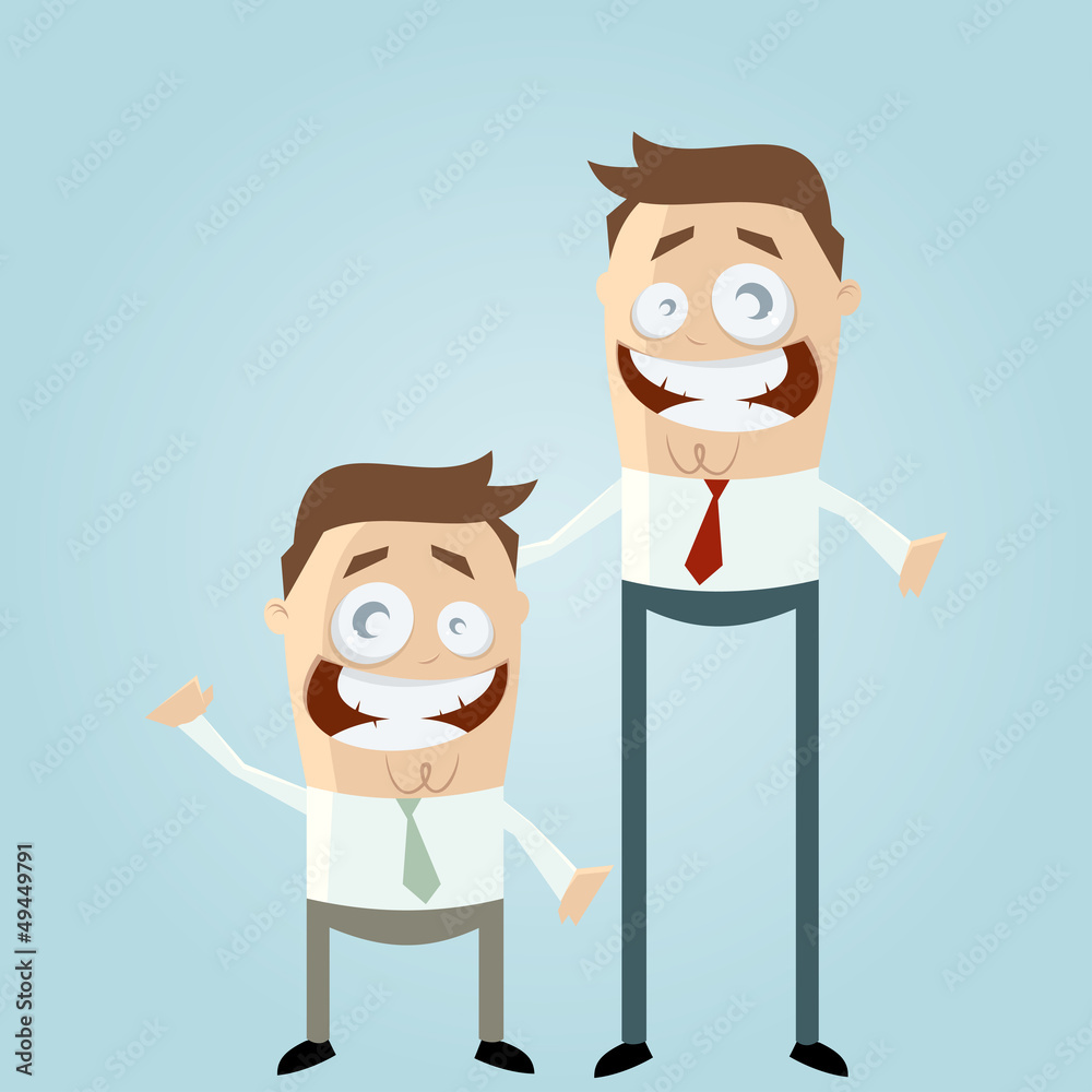 Vetor de mann groß und klein do Stock | Adobe Stock