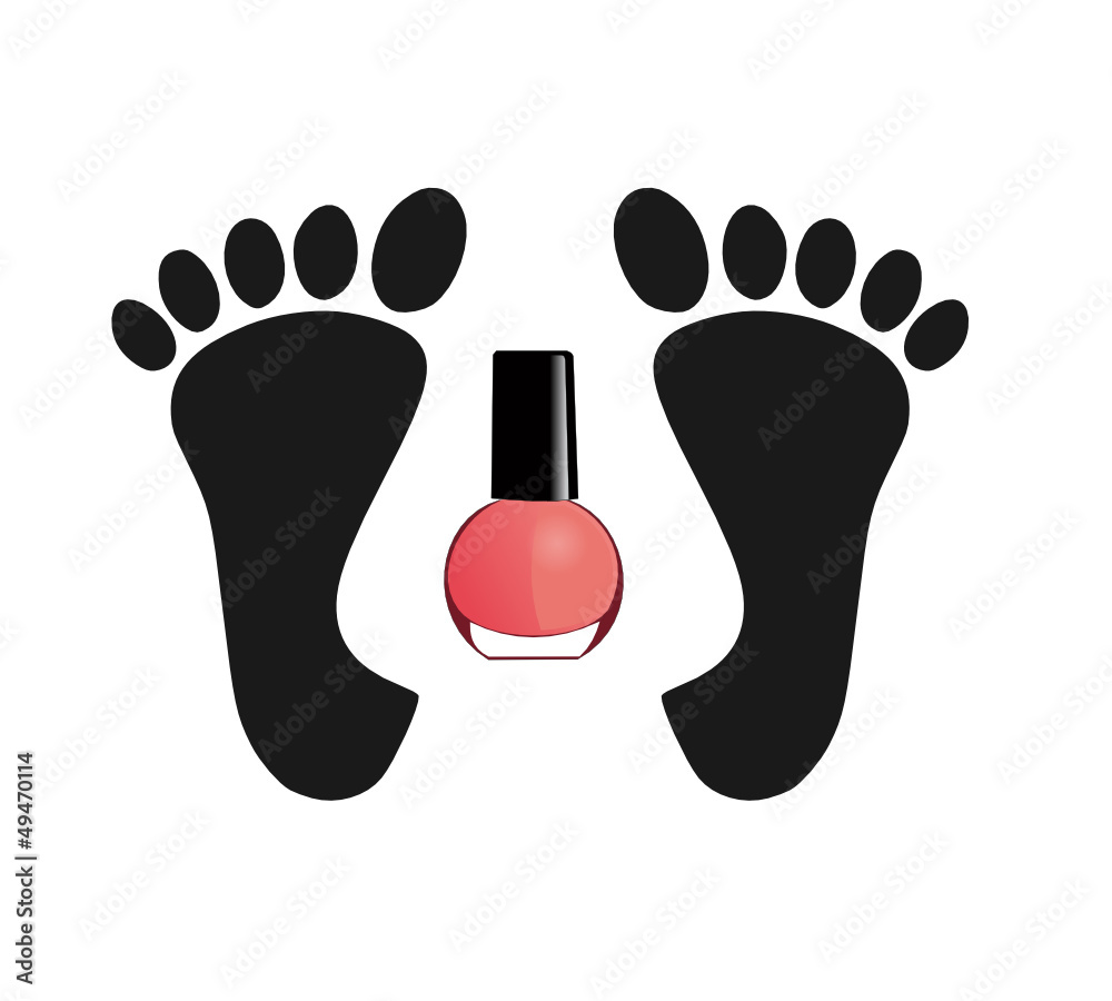 logo pieds Stock Vector | Adobe Stock