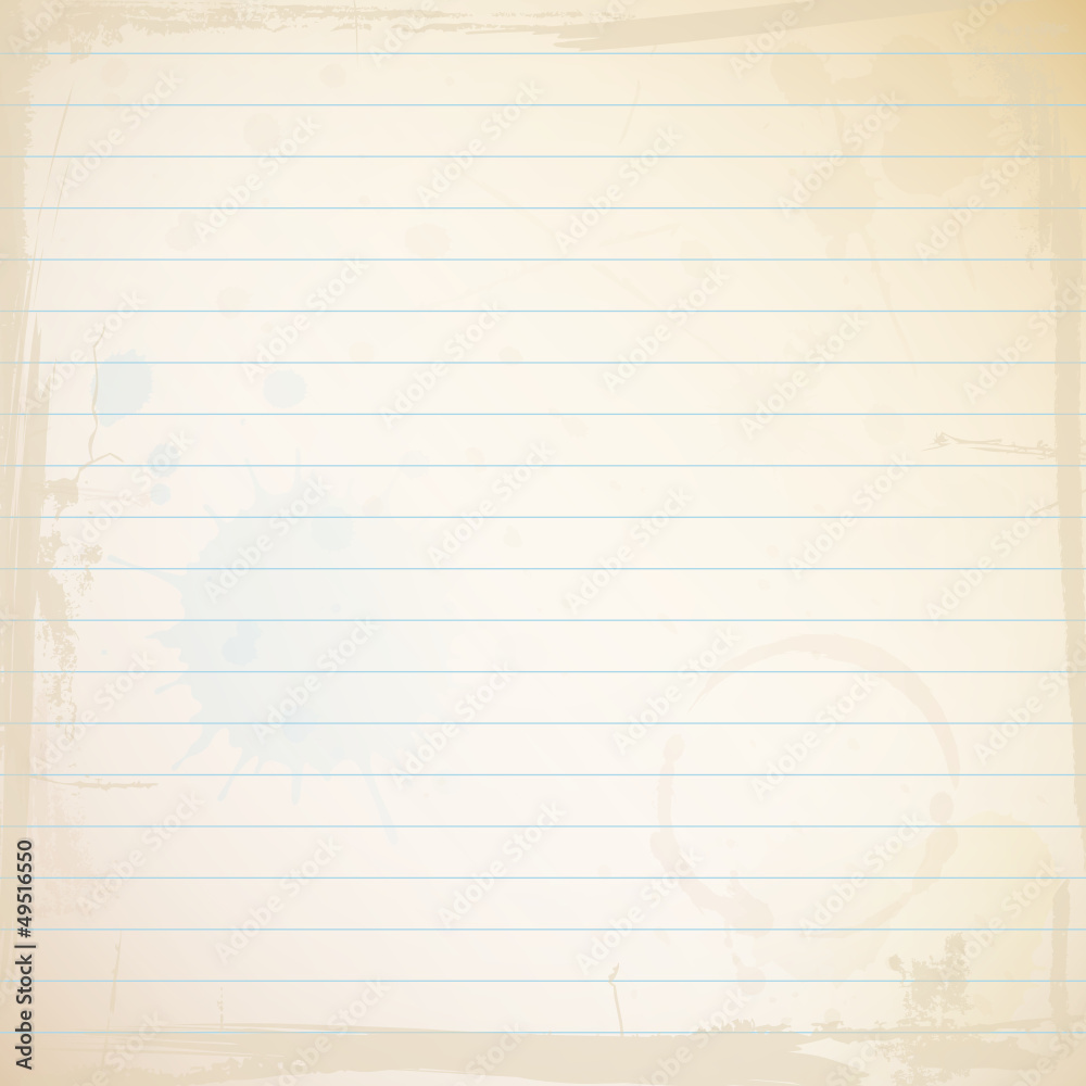 Vintage Lined Paper Background