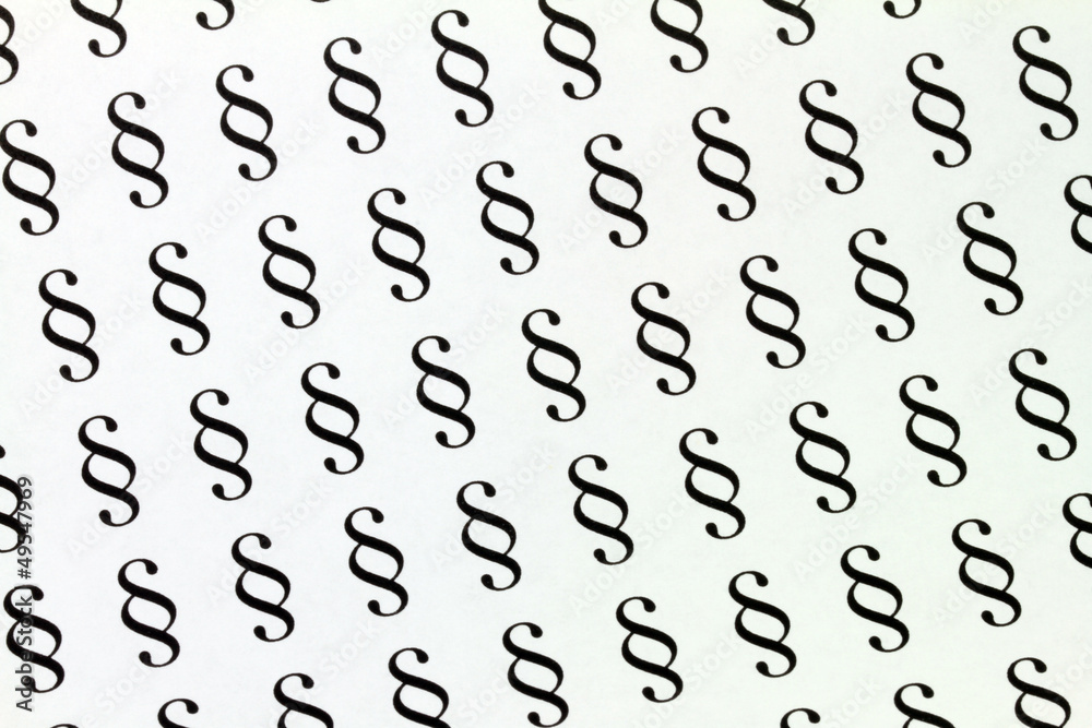 Paragraphenzeichen Stock-Foto | Adobe Stock