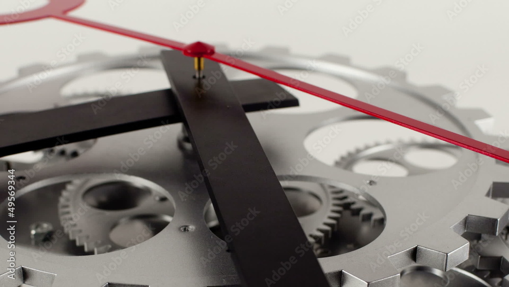 Stockvideo stop motion of a clock face with cogs and dials | Adobe Stock