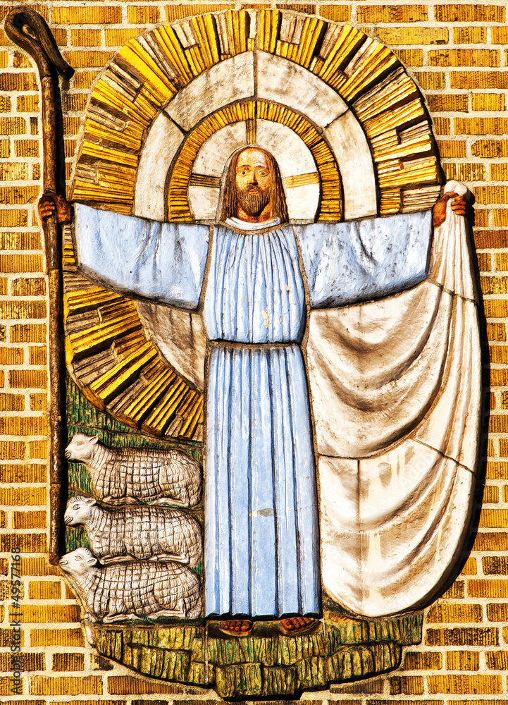Jesus Christ the Shepherd Stock Photo | Adobe Stock