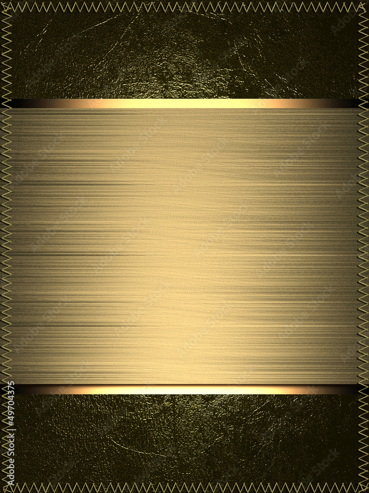 Gold name plate with gold edges, on gold background Stock Illustration ...