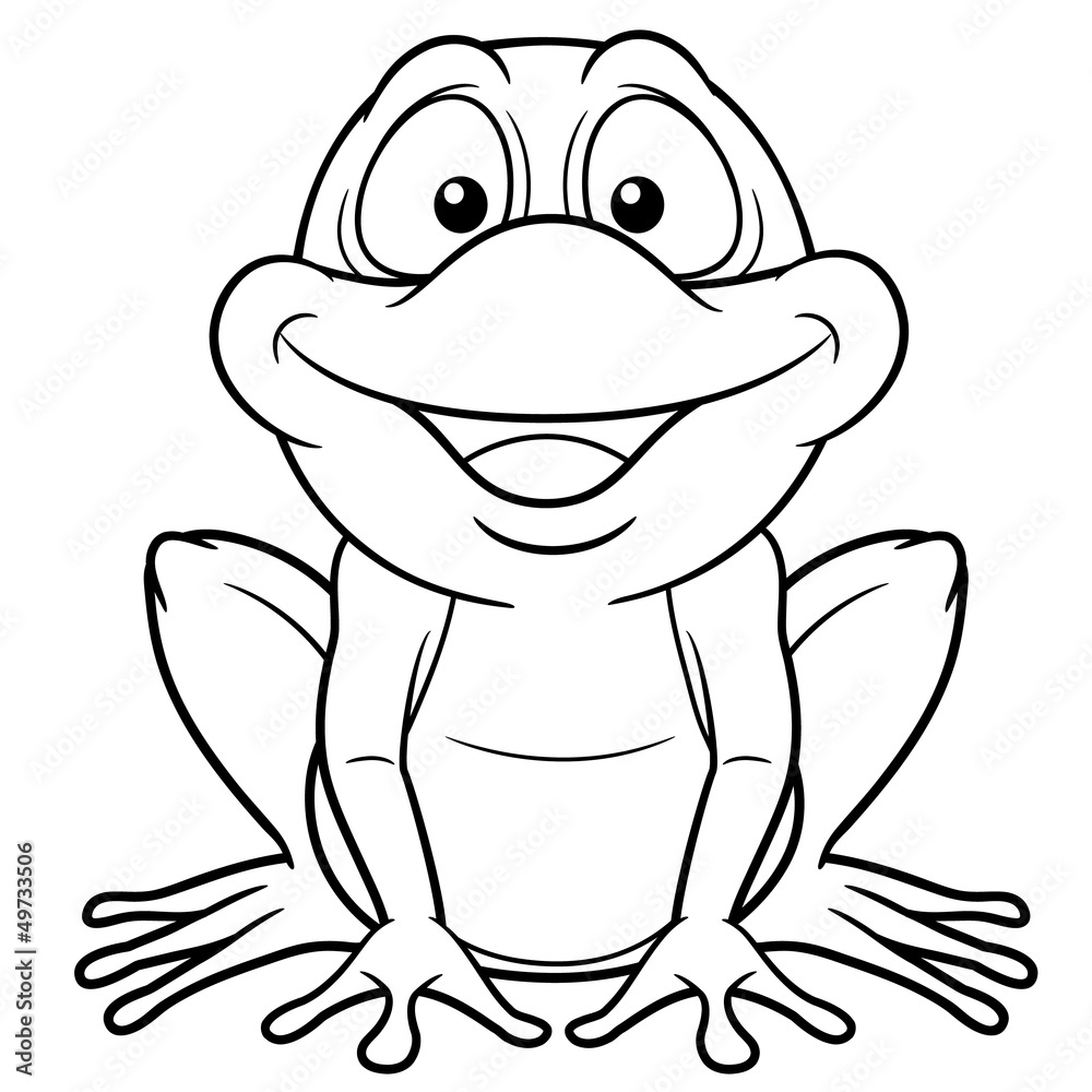 Cartoon Frog Coloring Pages