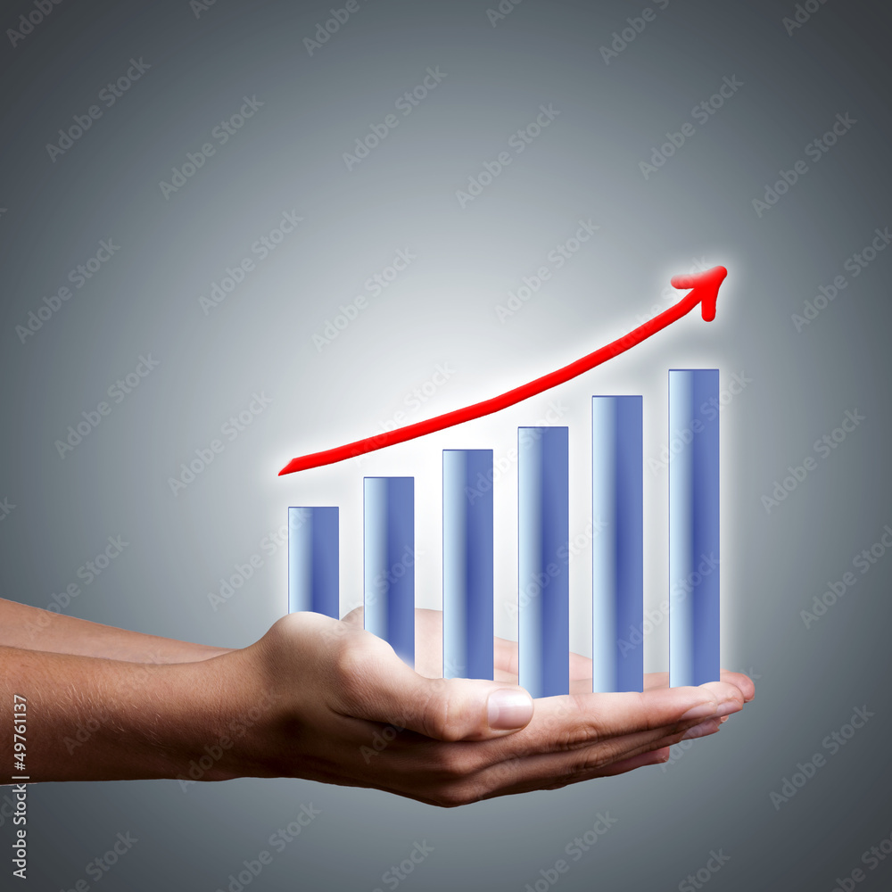 manos y grafica de las finanzas Stock Photo | Adobe Stock