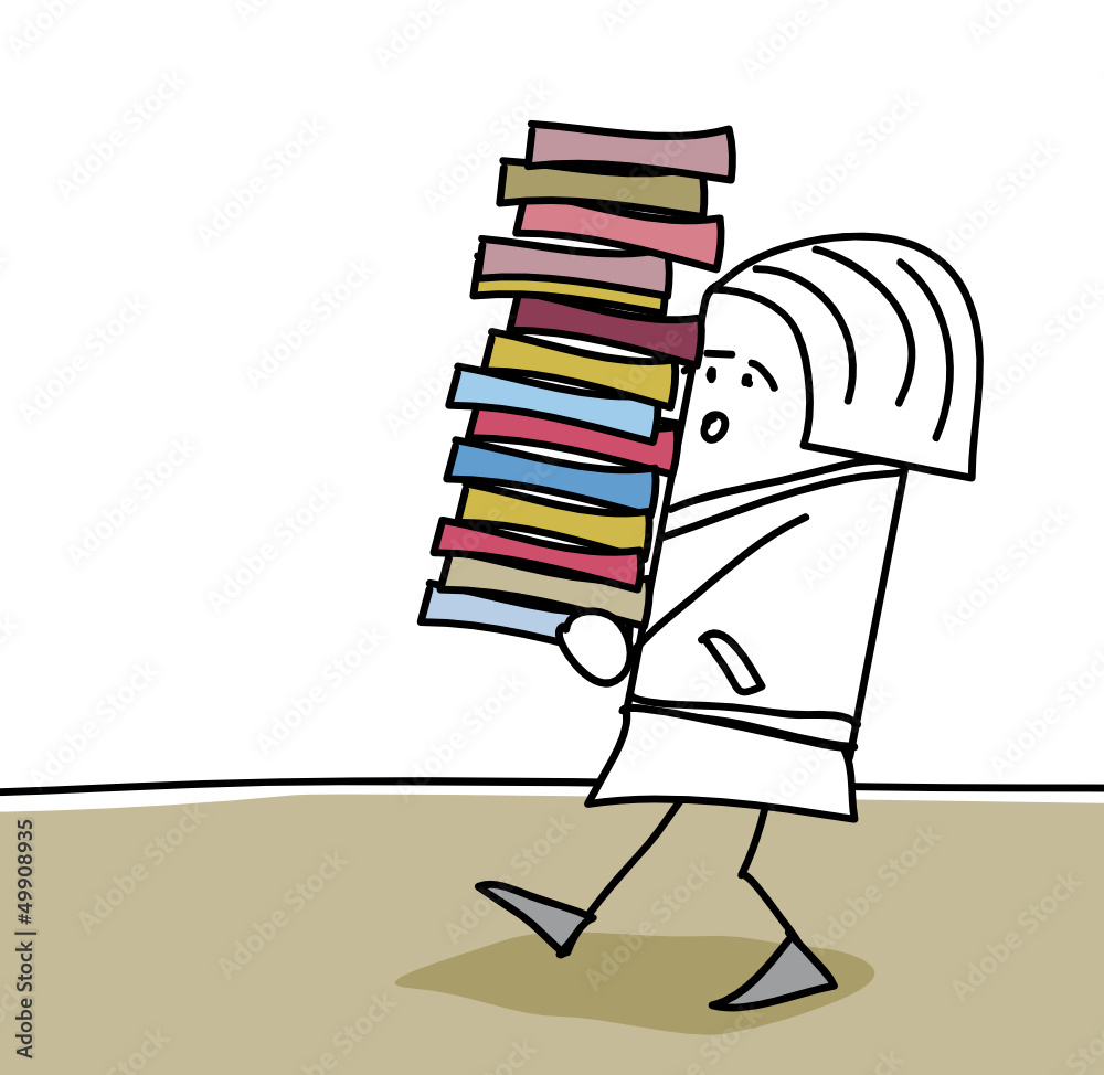 Personnage qui porte des livres Stock Vector | Adobe Stock Personnage qui porte des livres Stock Vector | Adobe Stock