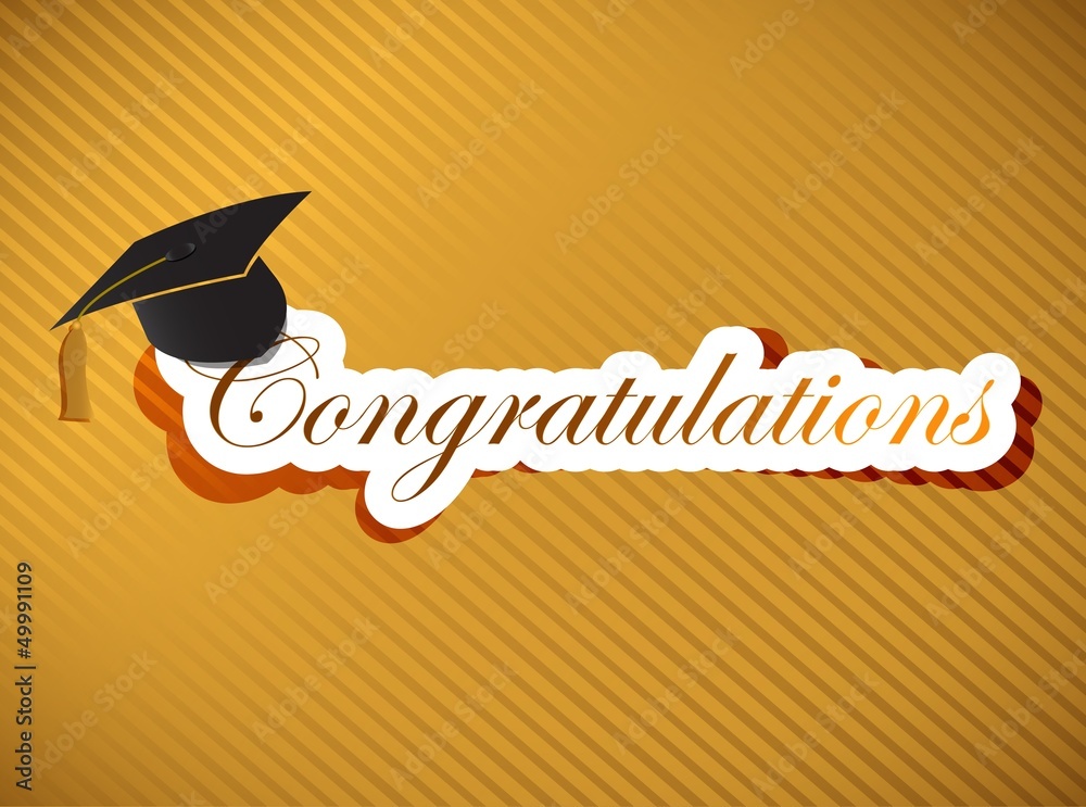 graduation - Congratulations lettering Stock Illustration | Adobe Stock