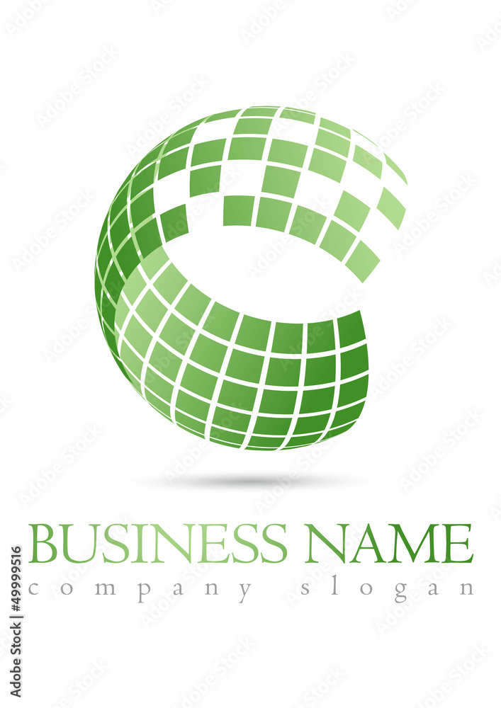 Green Sphere Logo Name