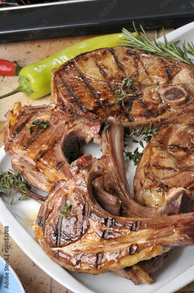 côte de porc première Stock Photo | Adobe Stock