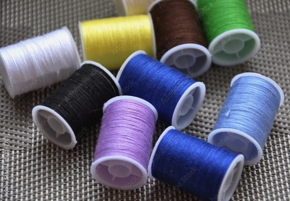 Colorful threads Stock Photo | Adobe Stock