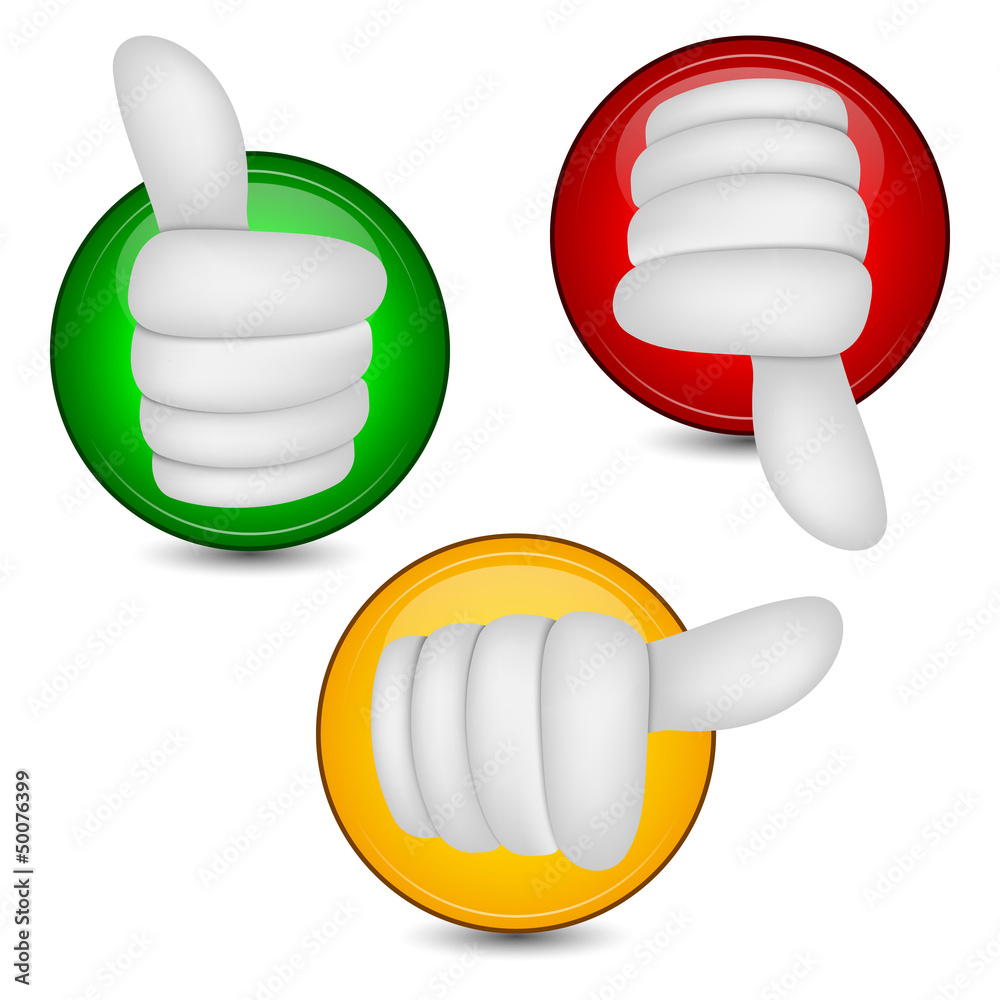 Daumen hoch-runter icons Stock Vector | Adobe Stock
